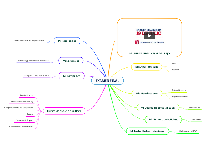 EXAMEN FINAL - Mind Map